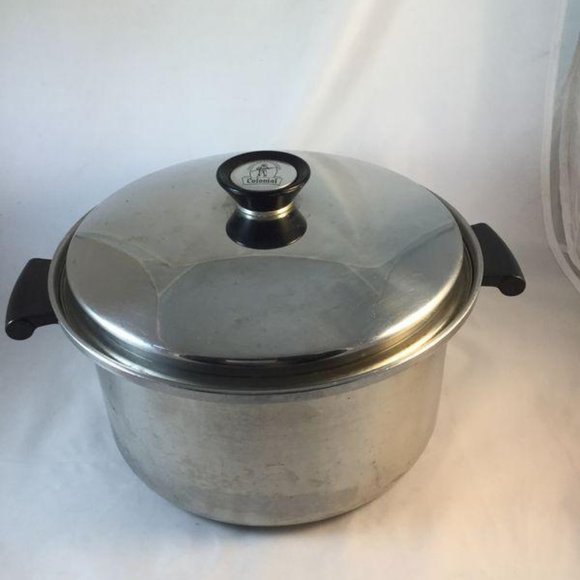 Colonial | Kitchen | Vintage Colonial 5 Qt 3 Ply Stainless Steel Pot ...